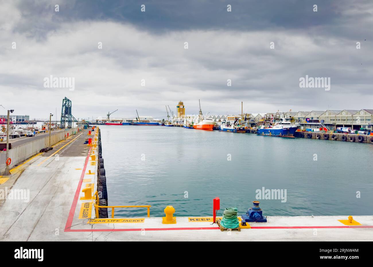 The shipyard docks at V and A Waterfront Harbour in Cape Town, South ...