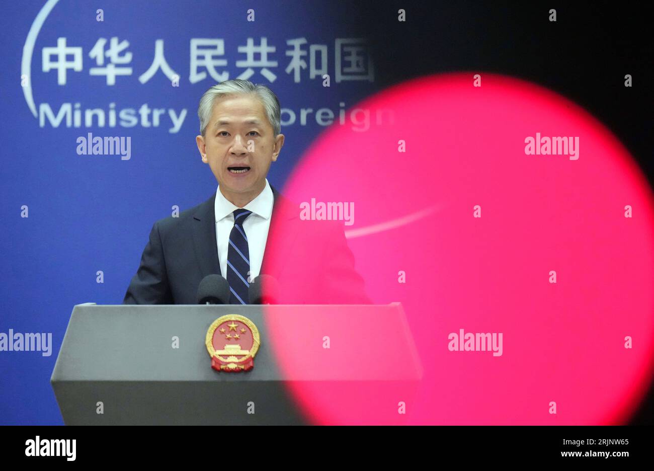 Wang Wenbin, a spokesman for the Ministry of Foreign Affairs, deputy ...