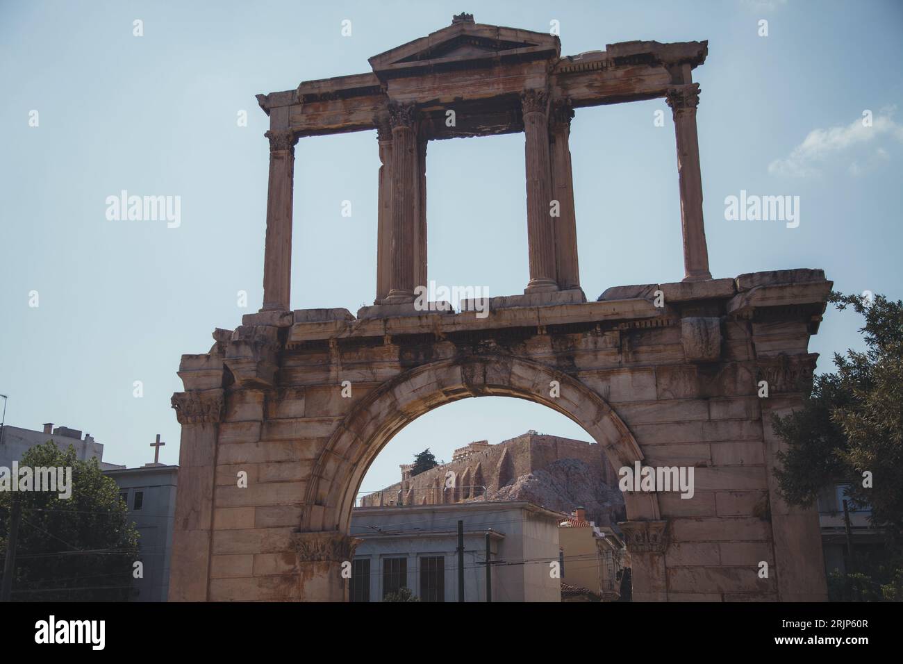 Hadrians arch acropolis hi-res stock photography and images - Alamy