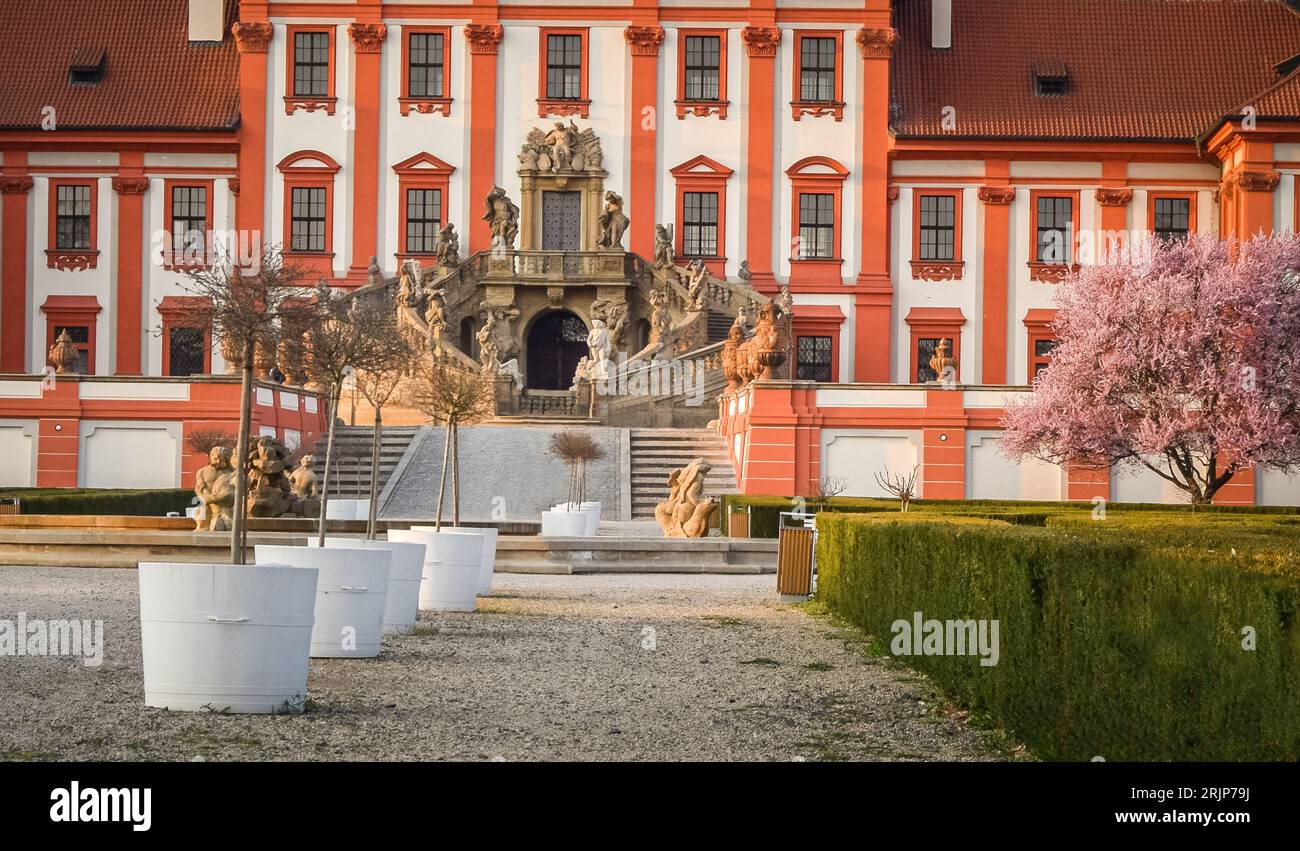 Troja castle wall architecture old hi-res stock photography and images ...