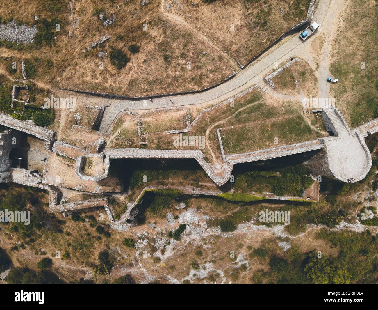 Shkoder Castle in Albania by Drone Stock Photo - Alamy