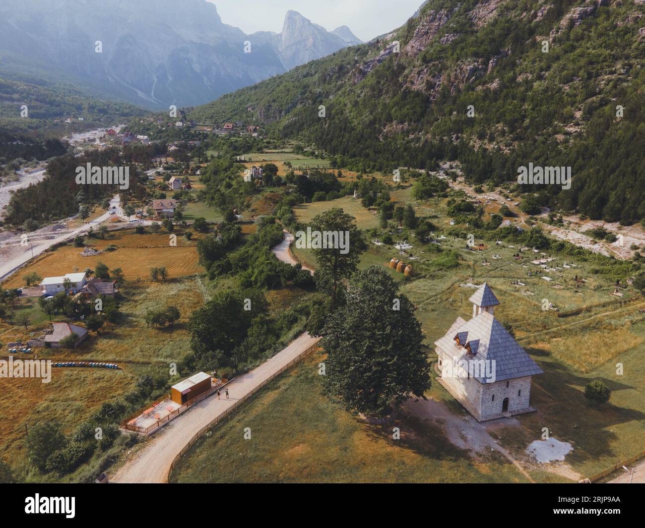 4k drone church hi-res stock photography and images - Alamy
