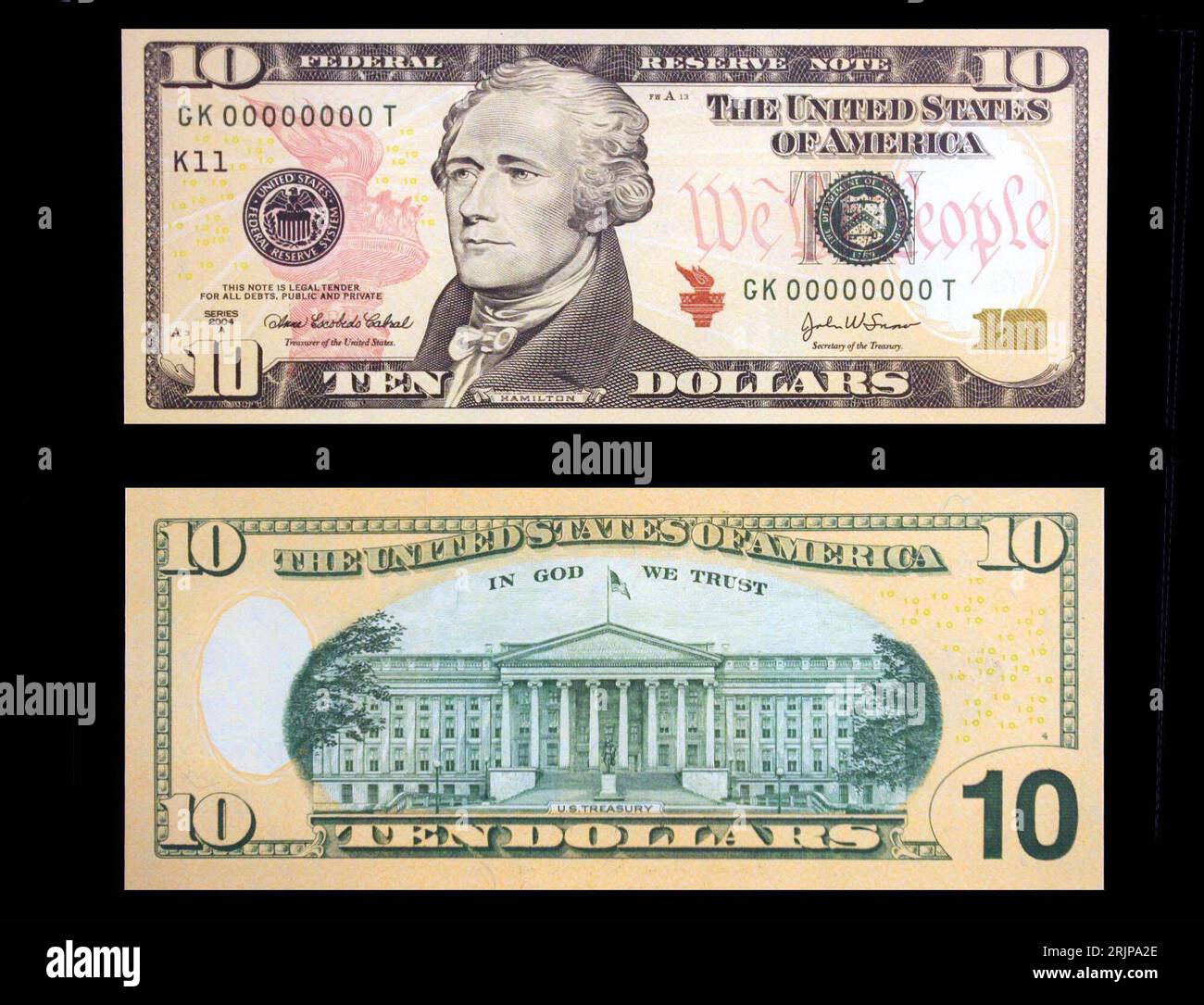Zehn dollar schein hi-res stock photography and images - Alamy