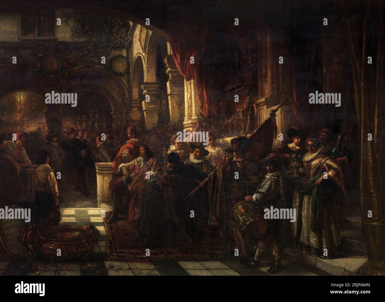 The Reception of Peter Paul Rubens by the Antwerp Arquebusiers 1851 by ...