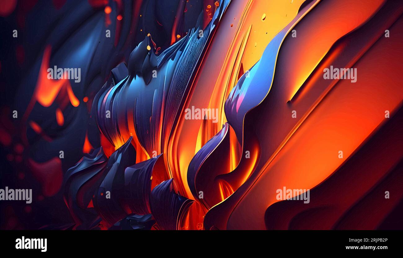 Dark blue flame Stock Vector Images - Alamy