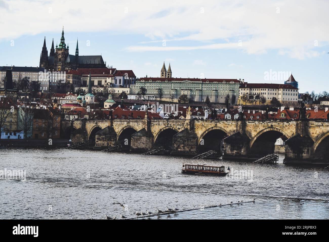 Charles bridge to prague castle hi-res stock photography and images - Alamy