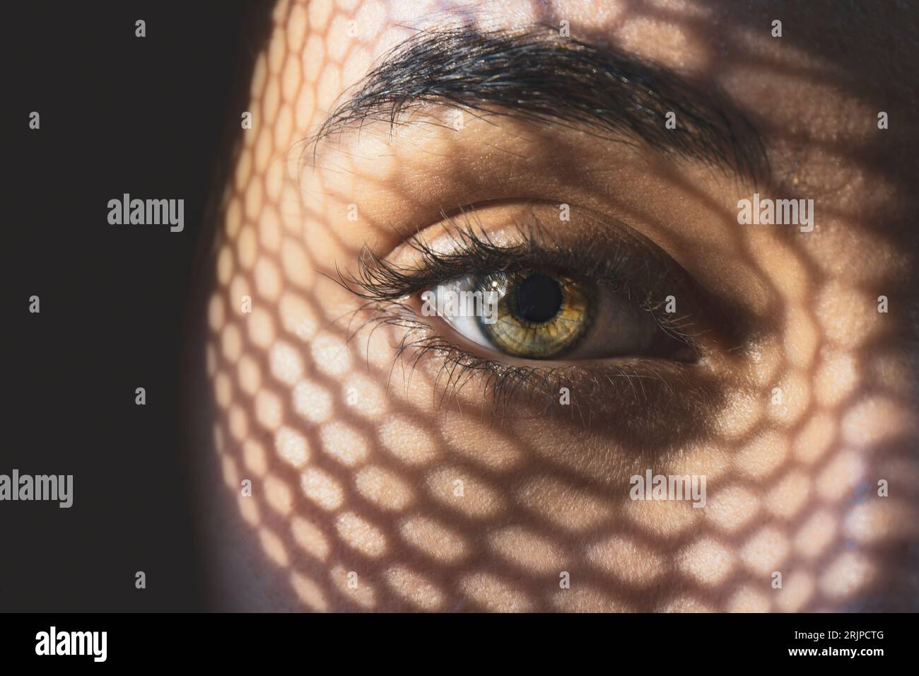 Womans eye with intense gaze hi-res stock photography and images - Alamy