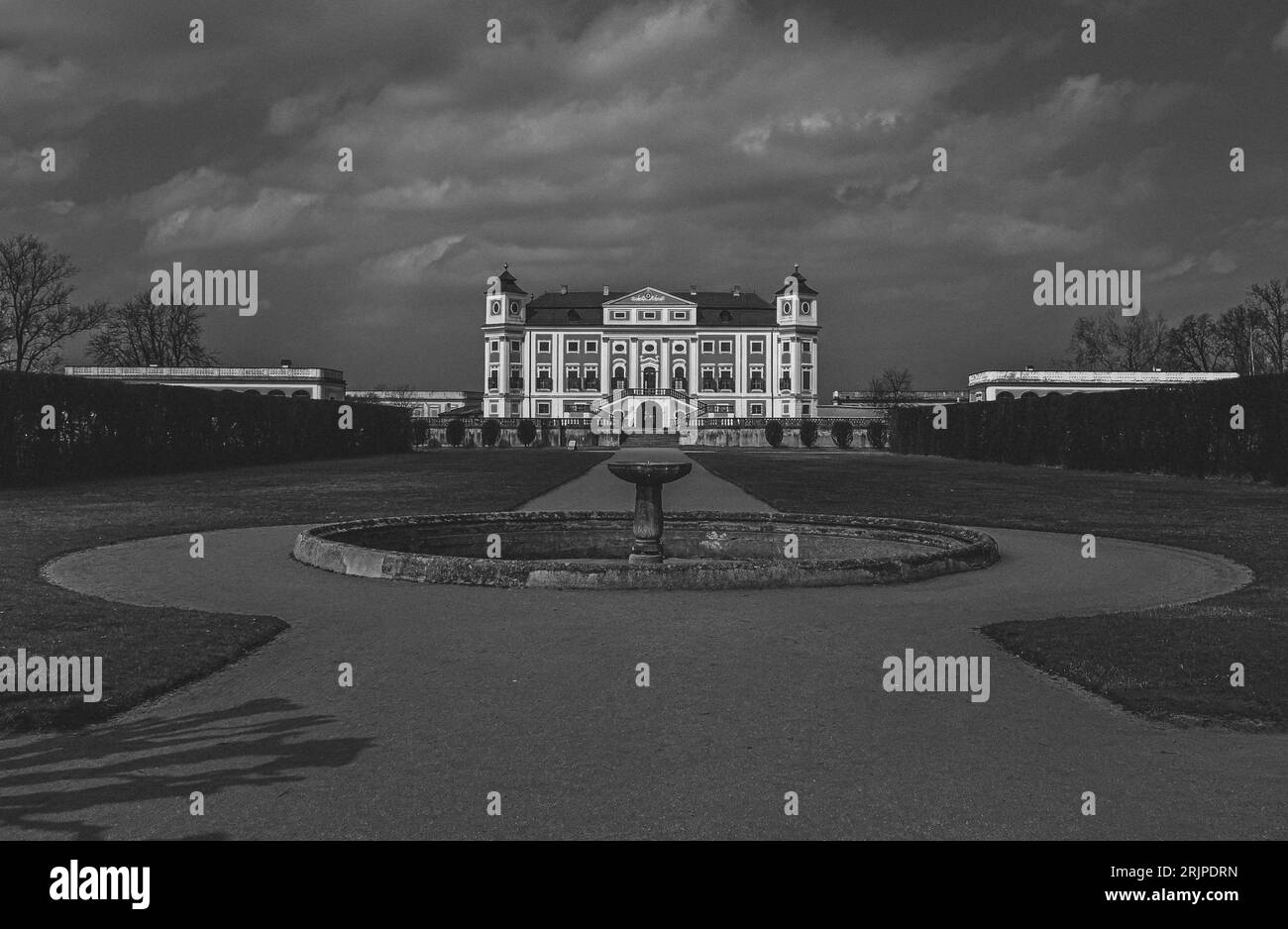 Milotice castle, Czech Republic Black and White 3 Stock Photo - Alamy