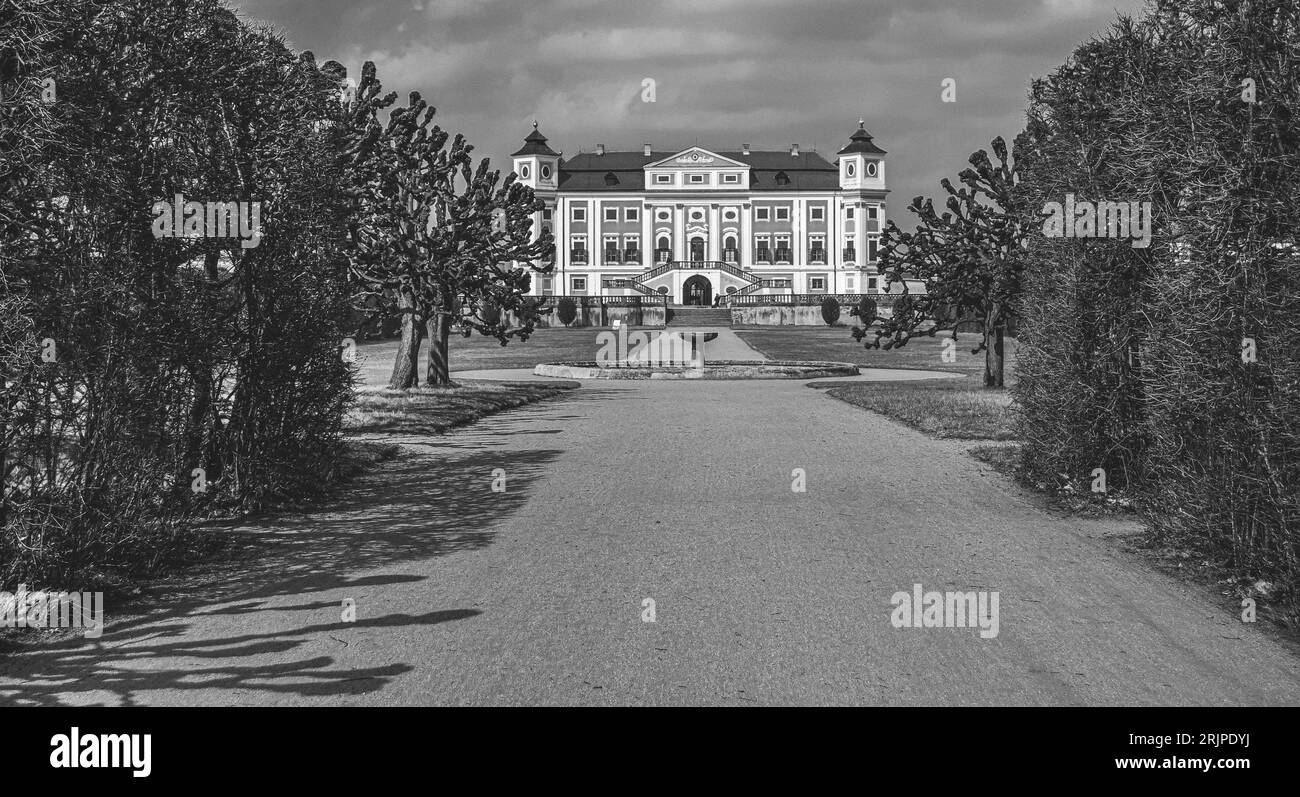 Milotice castle, Czech Republic Black and White 4 Stock Photo - Alamy
