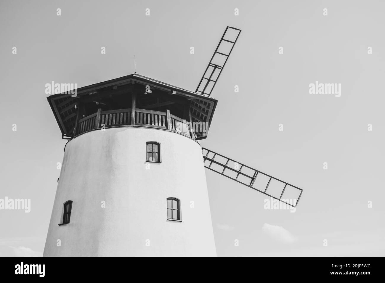Black wind mill Black and White Stock Photos & Images - Alamy