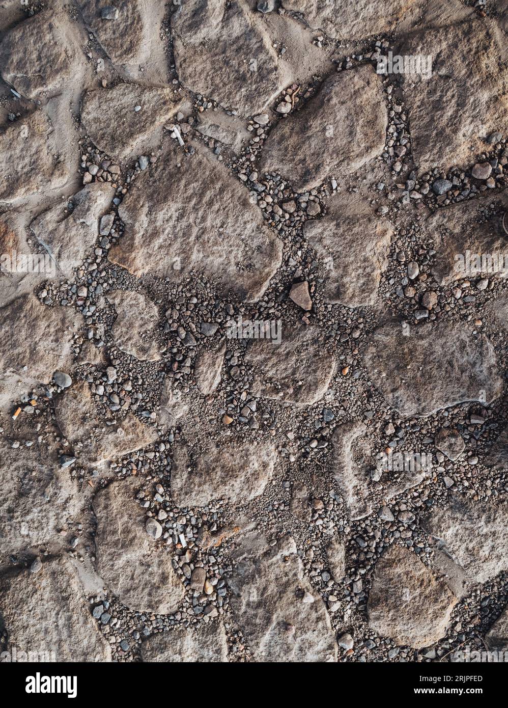 Stone path with small stones, nature and Czech Republic Stock Photo - Alamy
