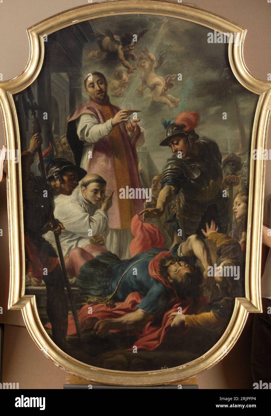 Conversion of St. William of Maleval by St. Bernard of Clairvaux ...