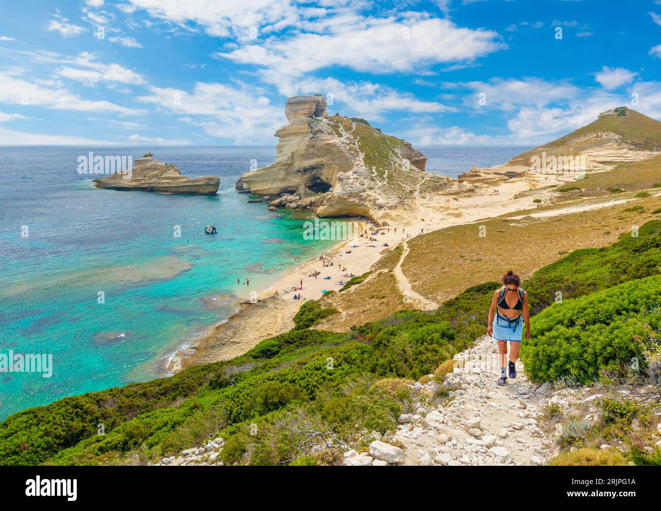 Bonifacio (Corse, France) - Corsica is a big french island in ...