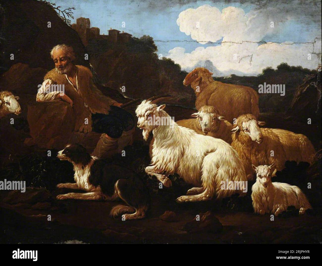 A Shepherd and his Flock in a Landscape between 1677 and 1706 by ...