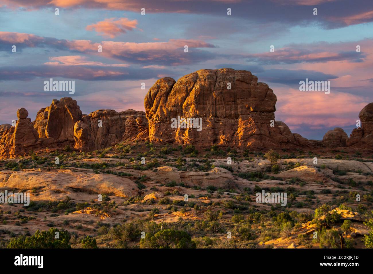 A breathtaking view of the majestic mountain tops surrounding Moab Utah ...