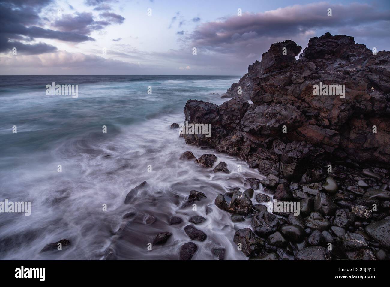 Incredible view of the azure ocean lapping against impressive coastal ...