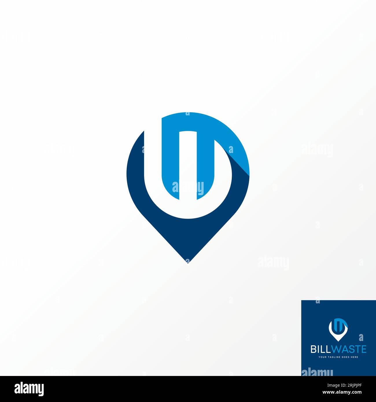 Logo design graphic concept creative abstract premium vector stock letter initial W font on ...