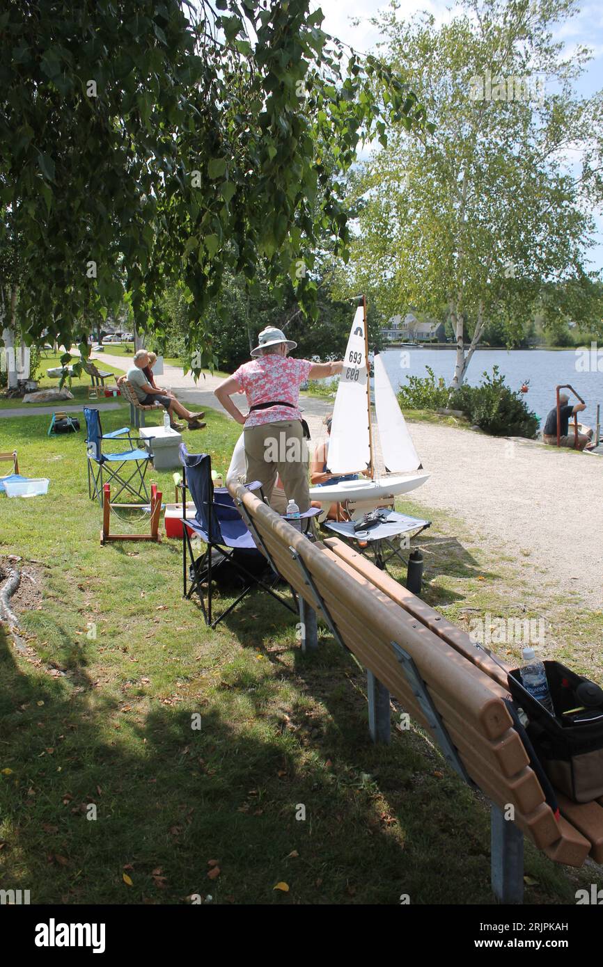 remote control sailboats Stock Photo - Alamy