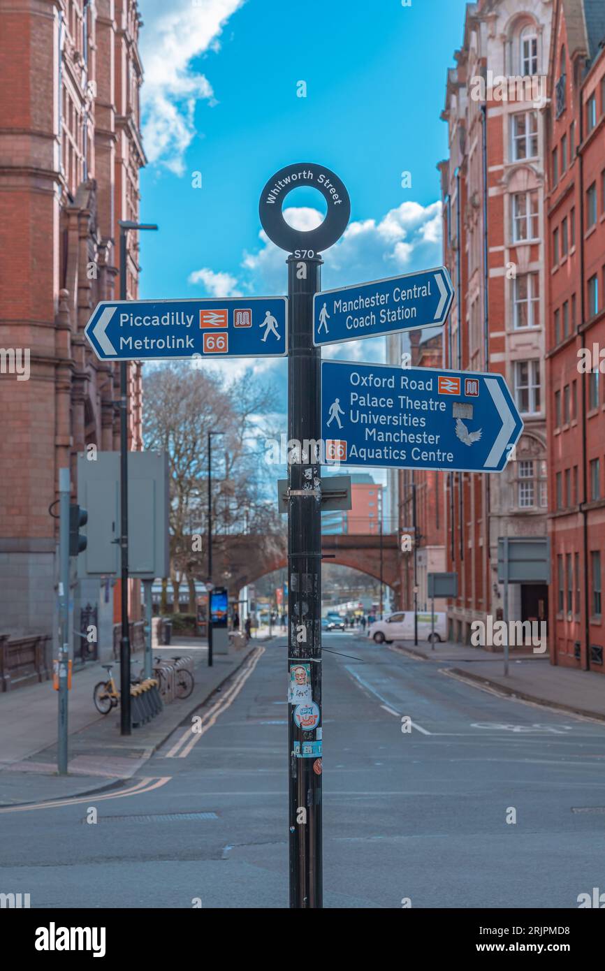 Manchester road intersection hi-res stock photography and images - Alamy