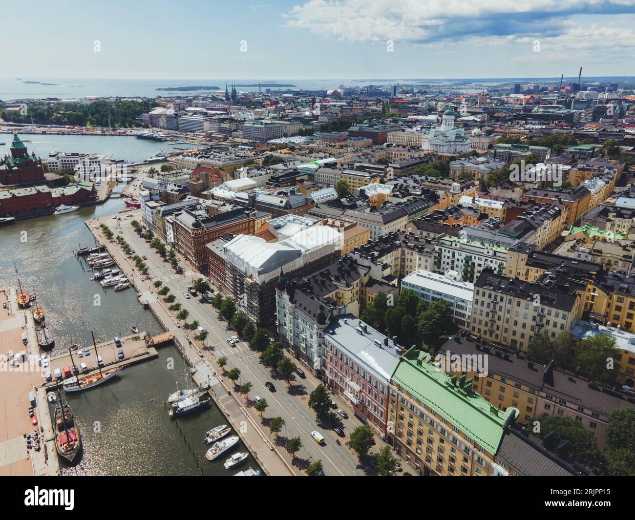 Views of Helsinki, Finland by Drone Stock Photo - Alamy