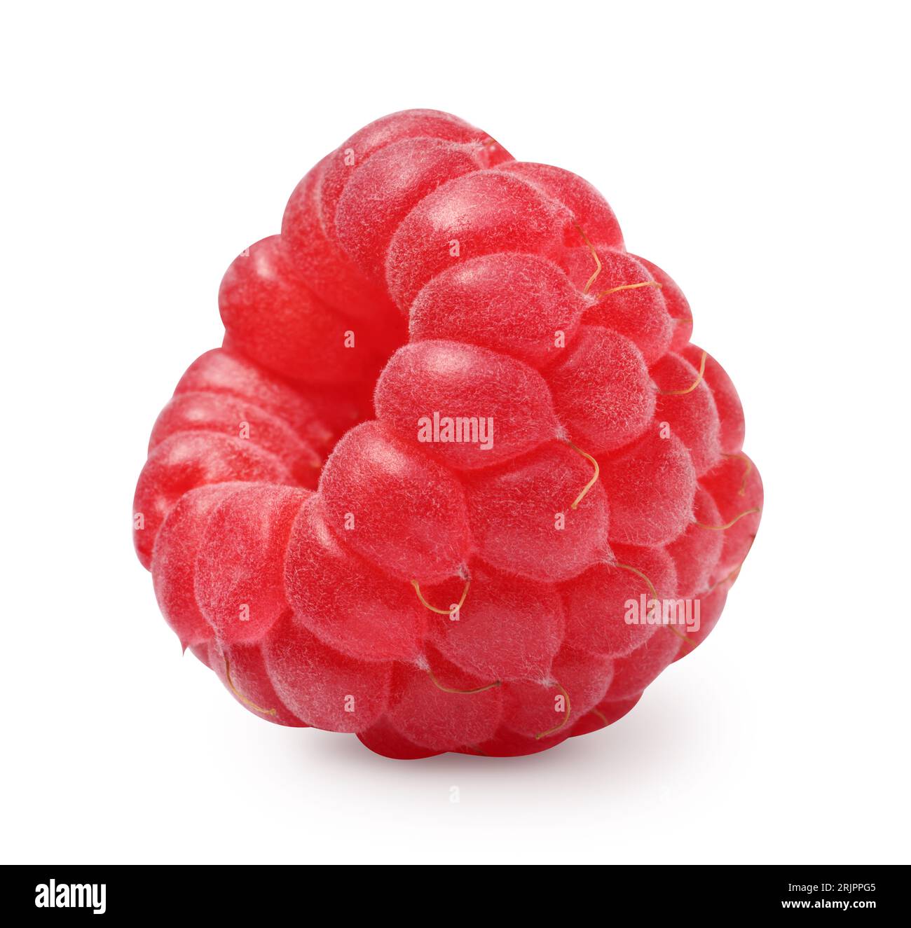 One tasty ripe raspberry isolated on white Stock Photo - Alamy