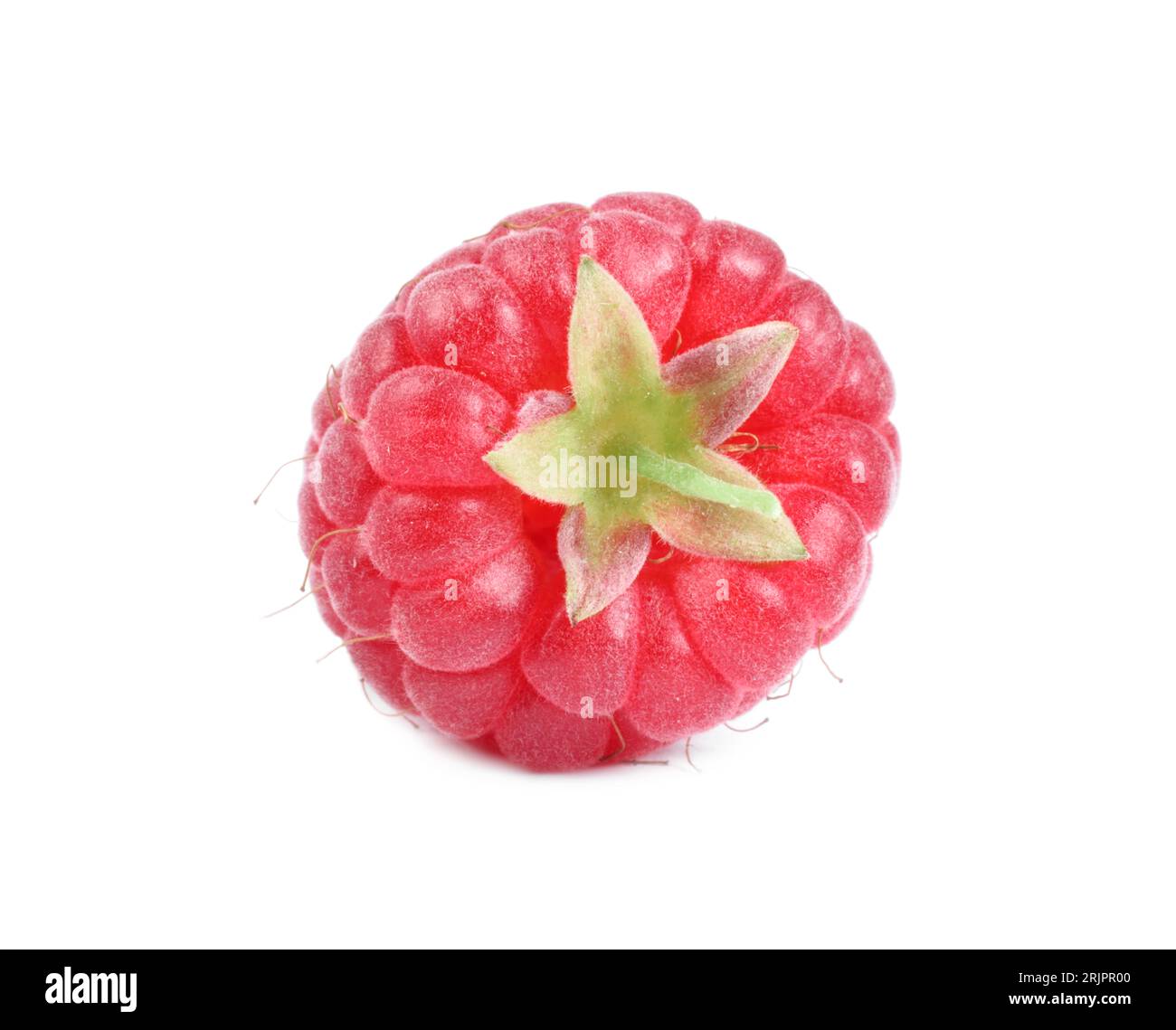 One tasty ripe raspberry isolated on white Stock Photo - Alamy