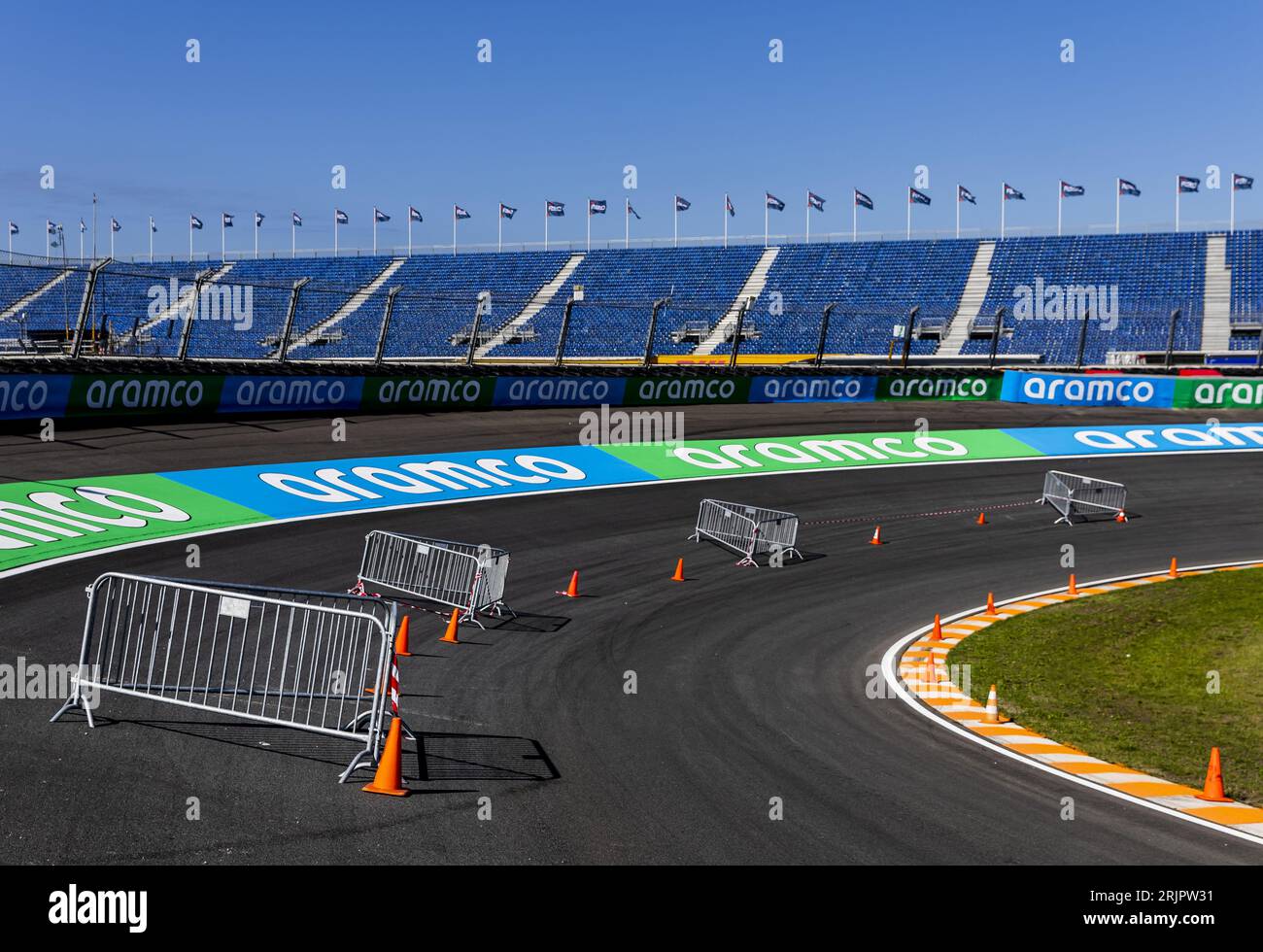 ZANDVOORT - The Zandvoort circuit in the run-up to the Dutch Grand Prix ...