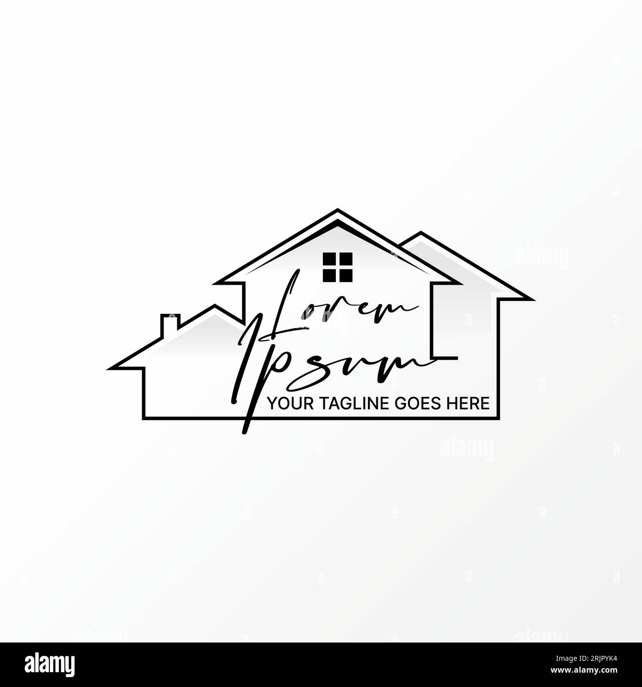 Property outline Black and White Stock Photos & Images - Alamy