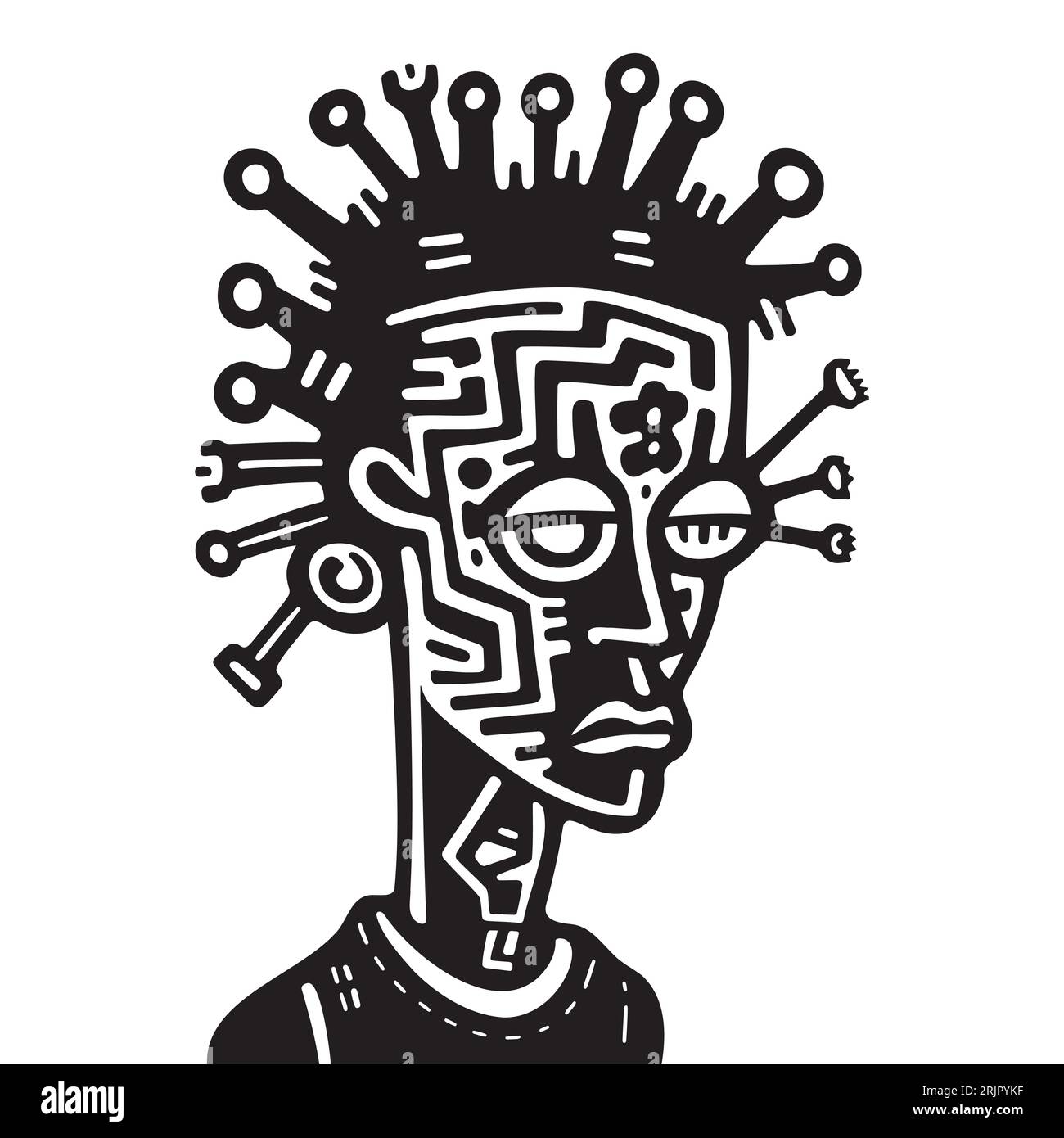 black graffiti punk flash hand drawn vector graphic Stock Vector Image ...