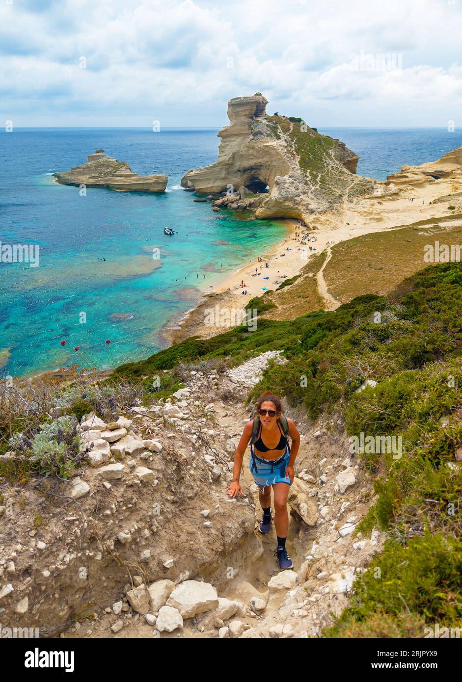 Bonifacio (Corse, France) - Corsica is a big french island in ...