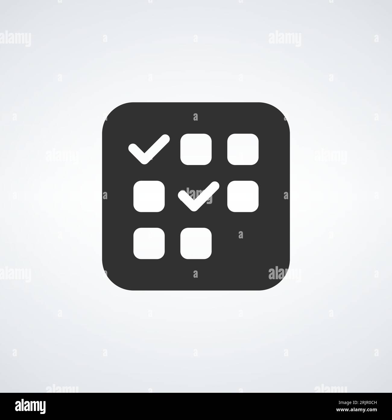 Illustration of calendar with check mark icon, save the date concept ...