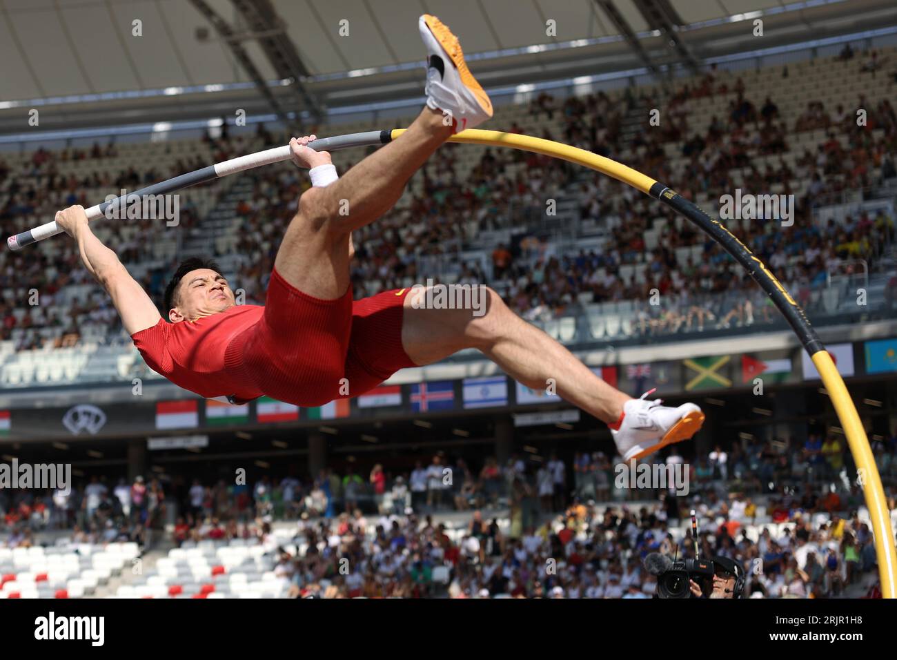 Budapest. 23rd Aug, 2023. Yao Jie of China competes during the Men's ...
