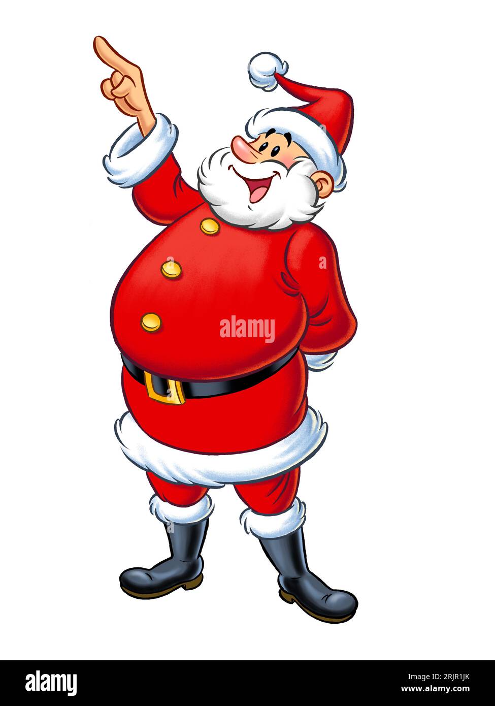 Illustrated Santa Claus Character Stock Photo - Alamy