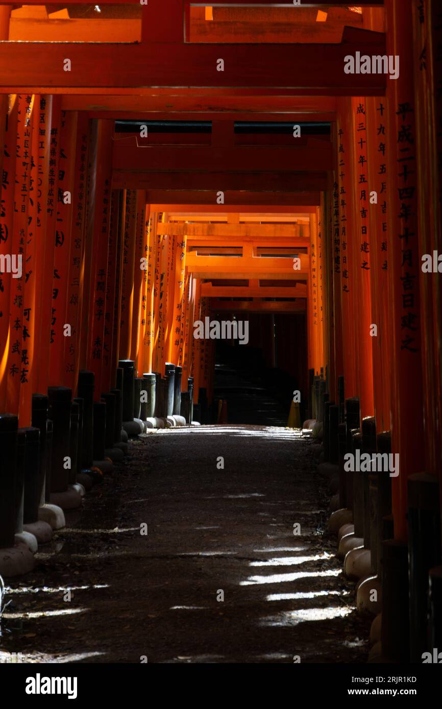 The Thousand Gates Shrine in Kyoto, Japan Stock Photo - Alamy