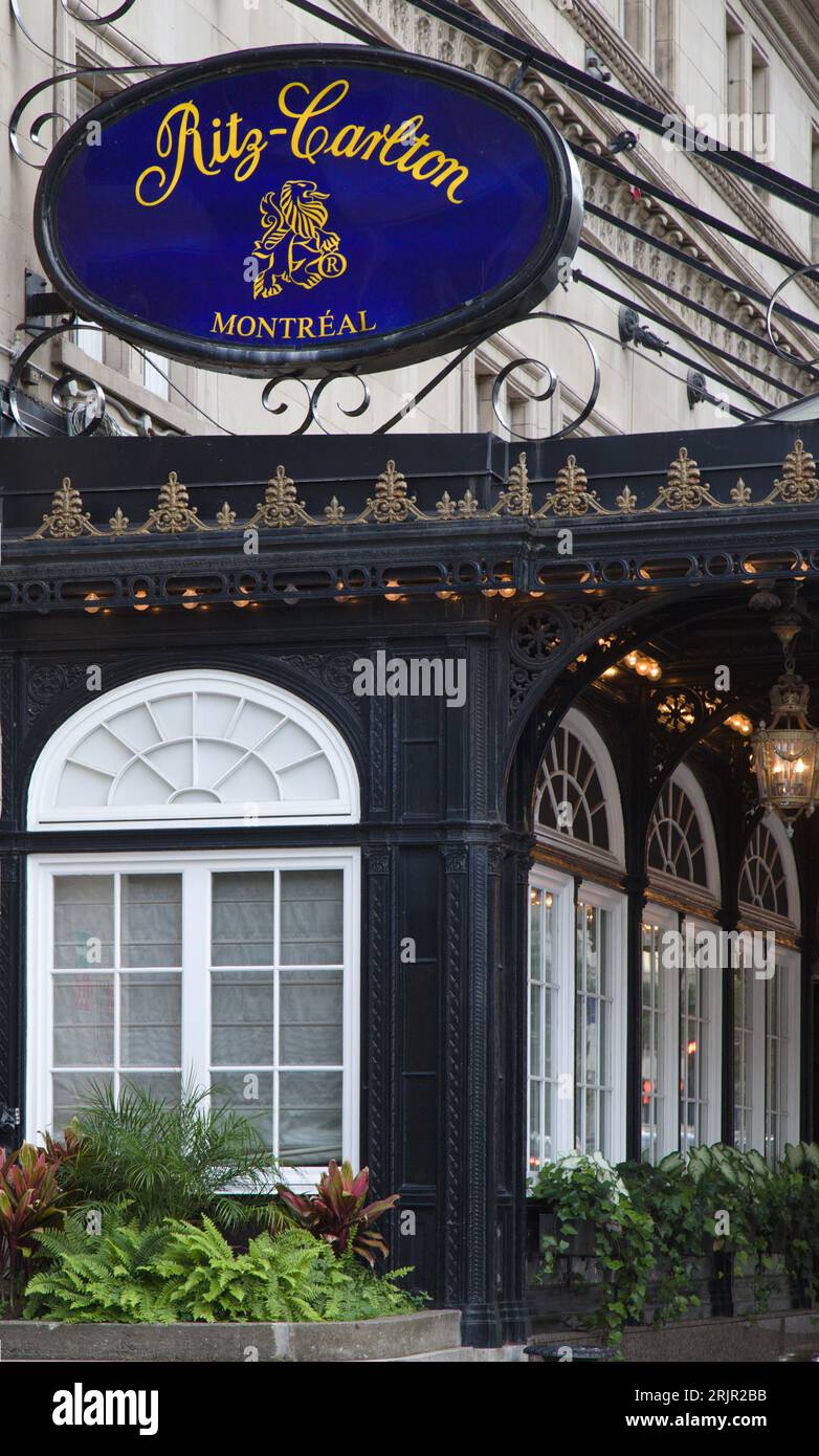 Canada, Quebec, Montreal, Ritz-Carlton, hotel Stock Photo - Alamy
