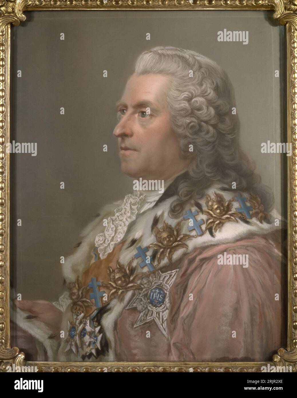 Portrait of Count Carl Gustaf Tessin 1761 by Gustaf Lundberg Stock ...