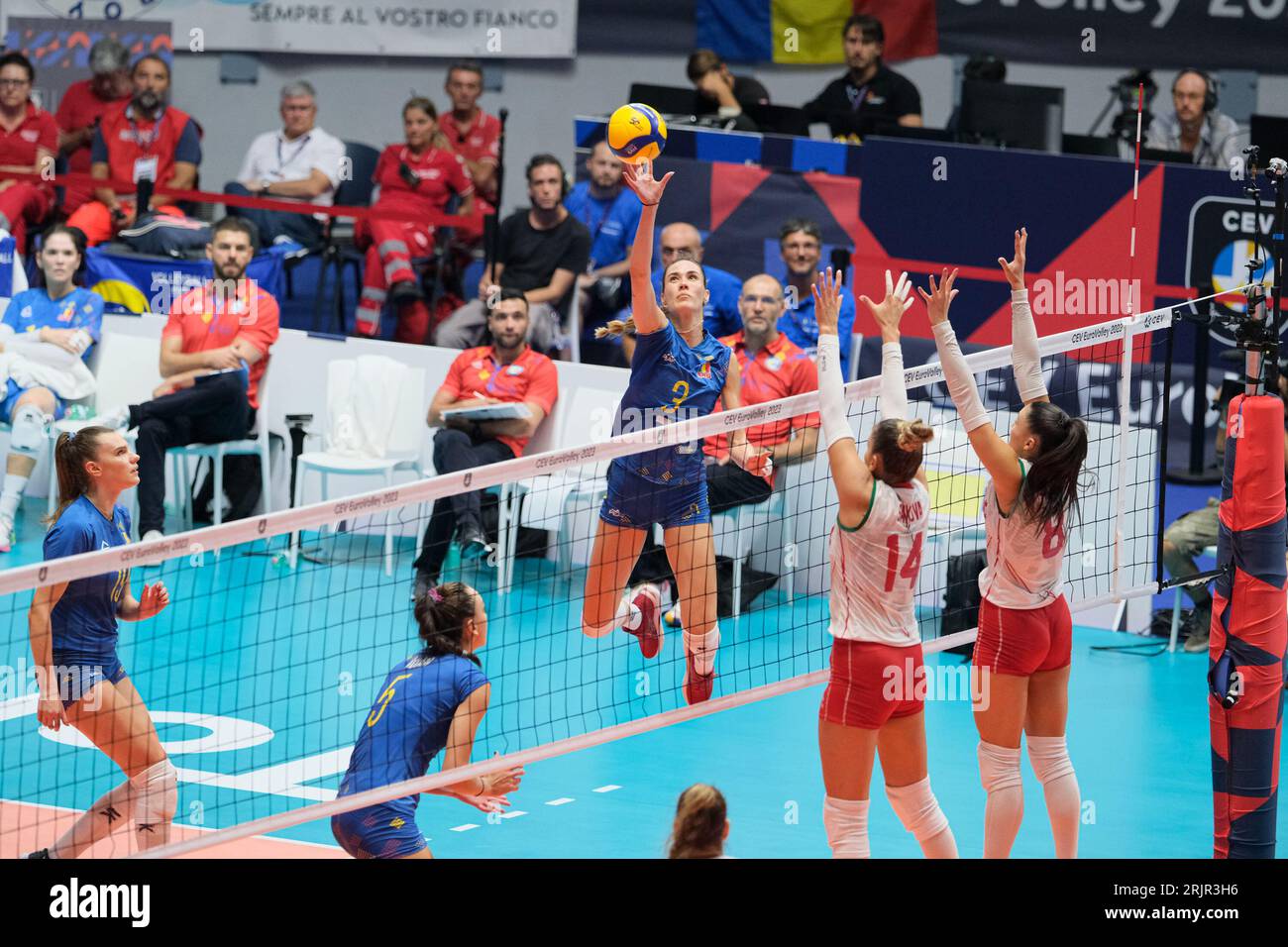 Rodica Buterez (L) of Romania, Borislava Saykova (C) and Petya Barakova ...