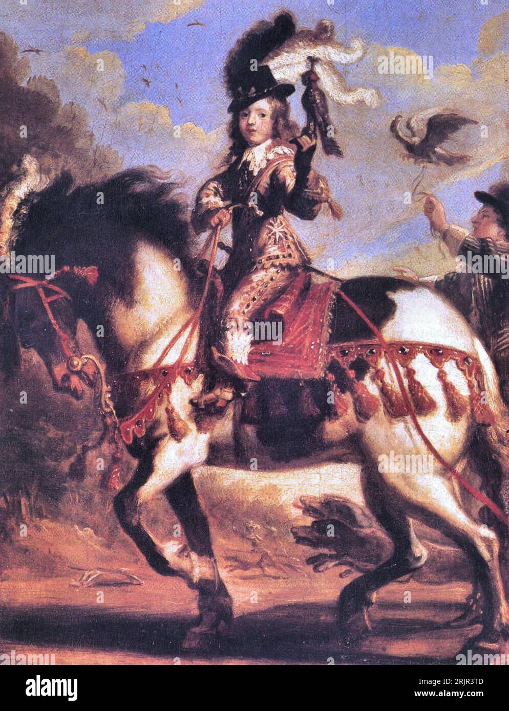 Louis XIV, king of France, child, hunting with falcon 1647 by Justus ...