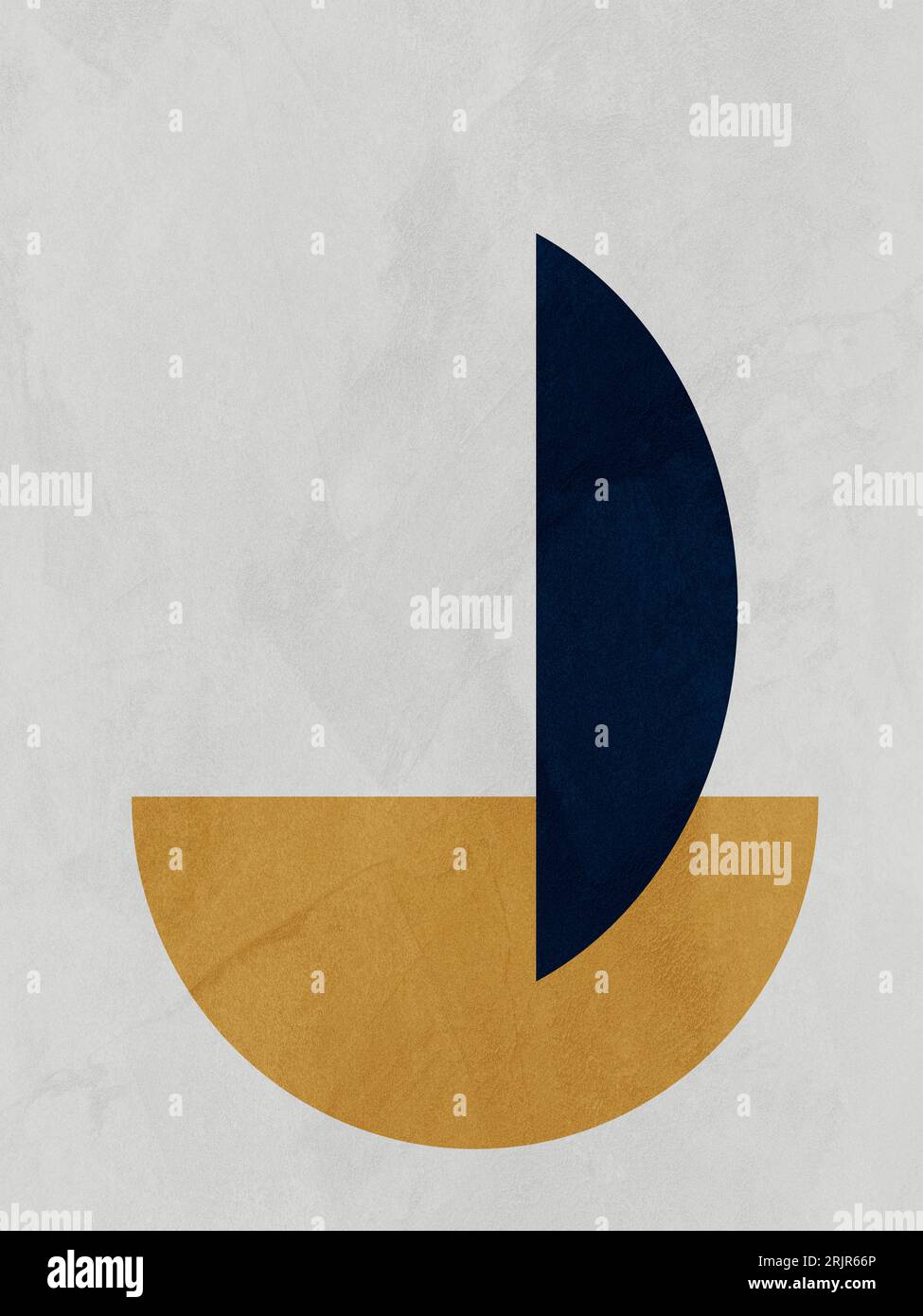 An illustration of an abstract poster half circled shapes Stock Photo ...