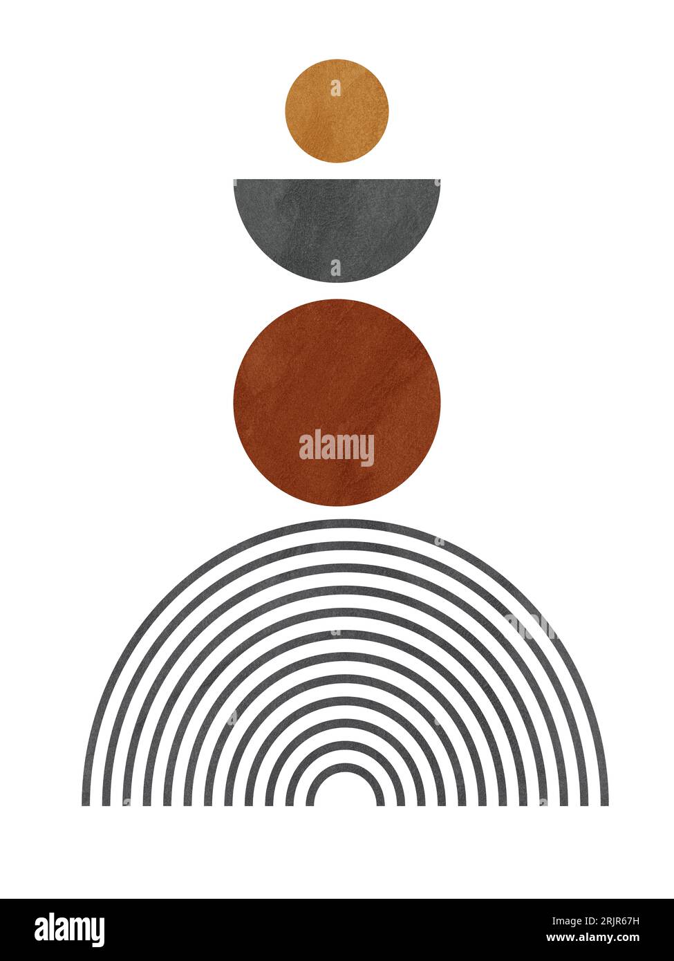 An illustration of a white background with an array of round shapes ...