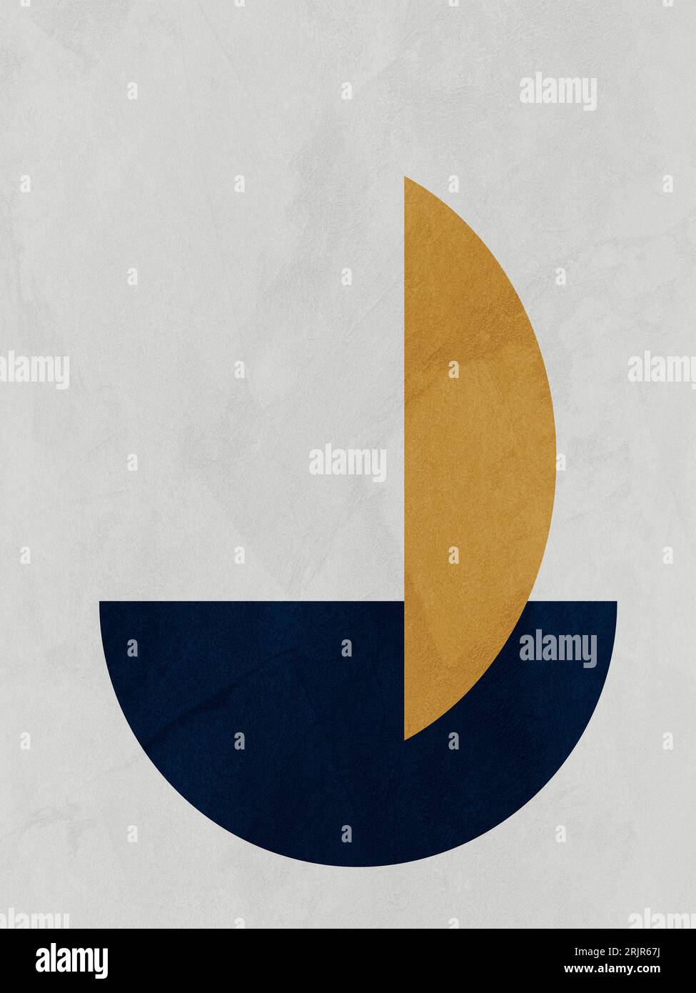 An illustration of an abstract poster half circled shapes Stock Photo ...