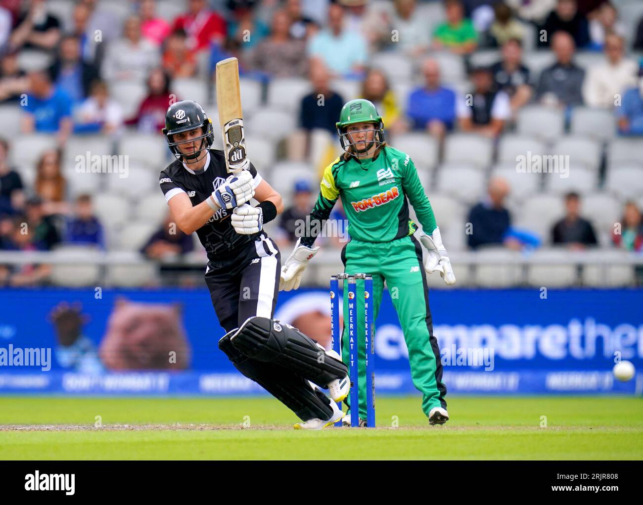 Manchester Originals' Laura Wolvaardt bats during The Hundred match at ...