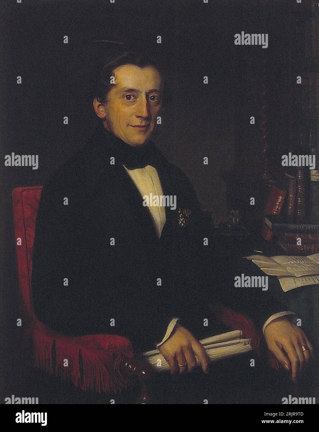 Rutger Johannes Cornelis Metelerkamp (1810-1872) between 1850 and 1860 ...