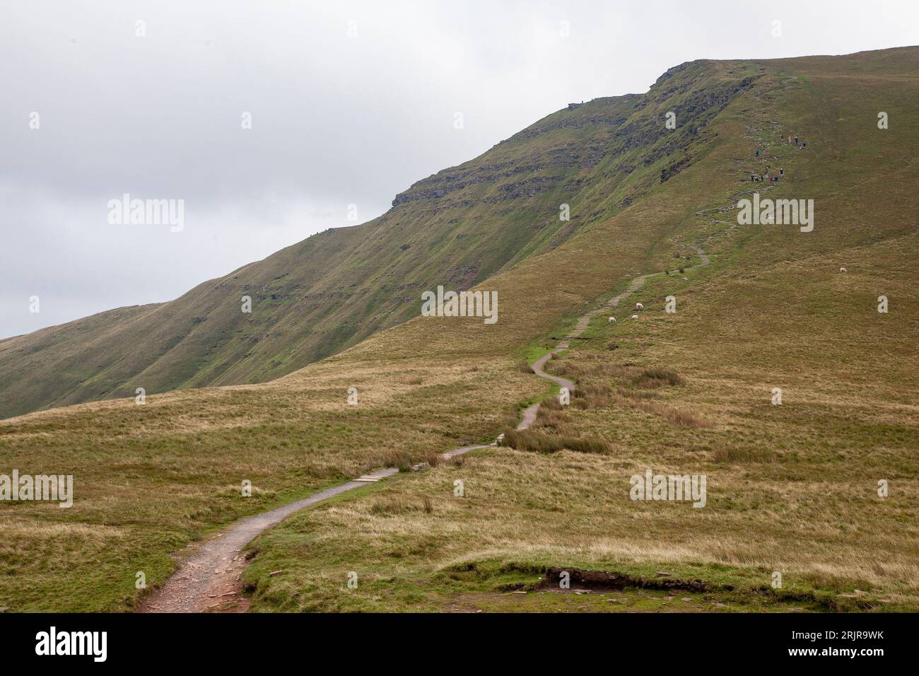 Fan Y Big, Bannau Brycheiniog (Brecon Beacons) national park, Wales ...