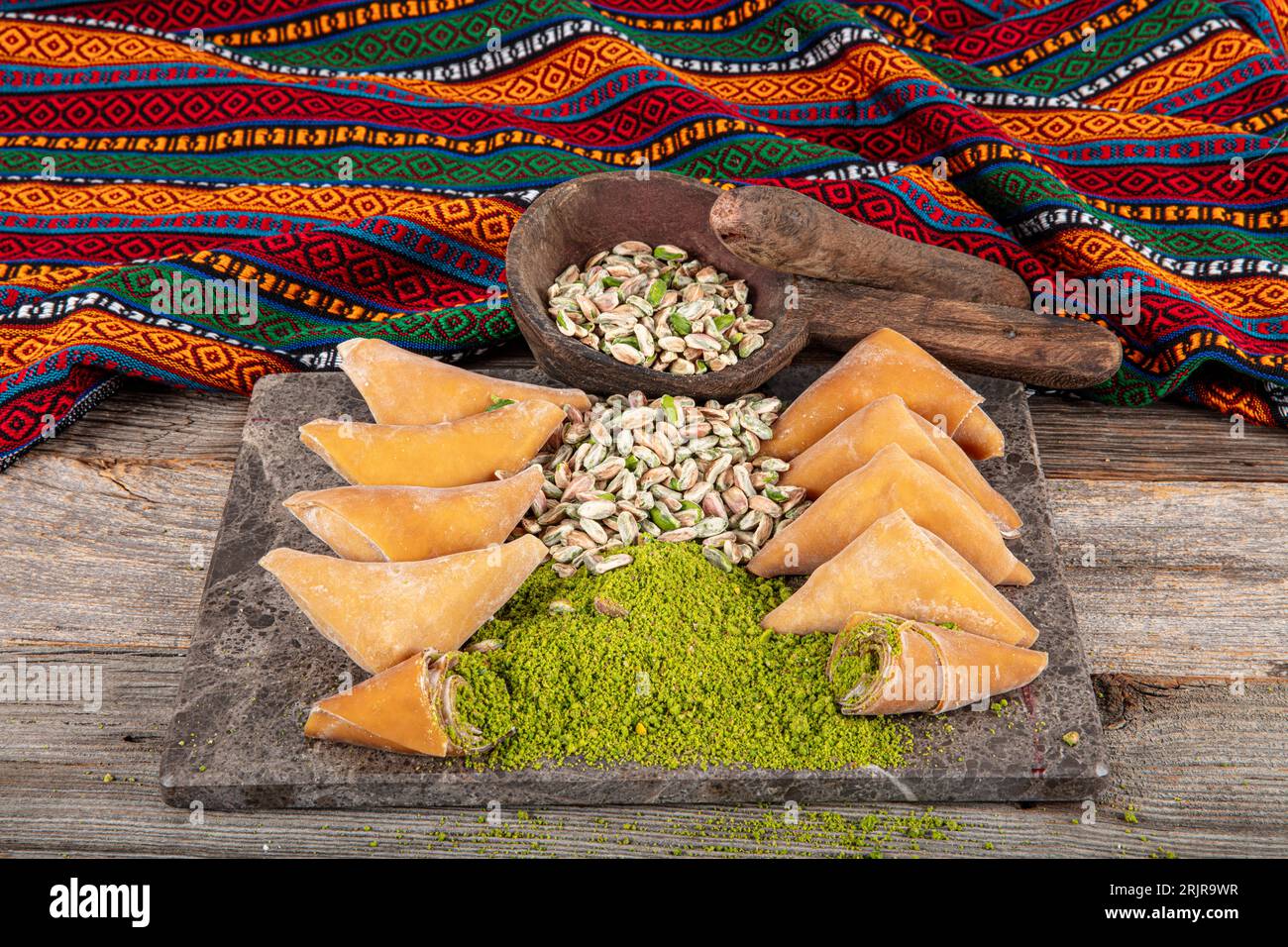 Turkish pestil amulet with pistachio. (Gaziantep Muska - Fistik Muskasi ...