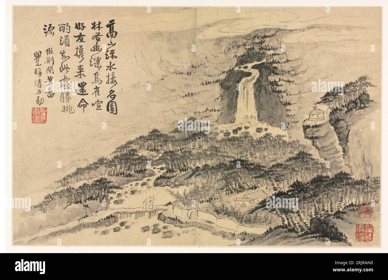 Landscapes after Various Styles of Old Masters 1690 by Mei Qing Stock ...