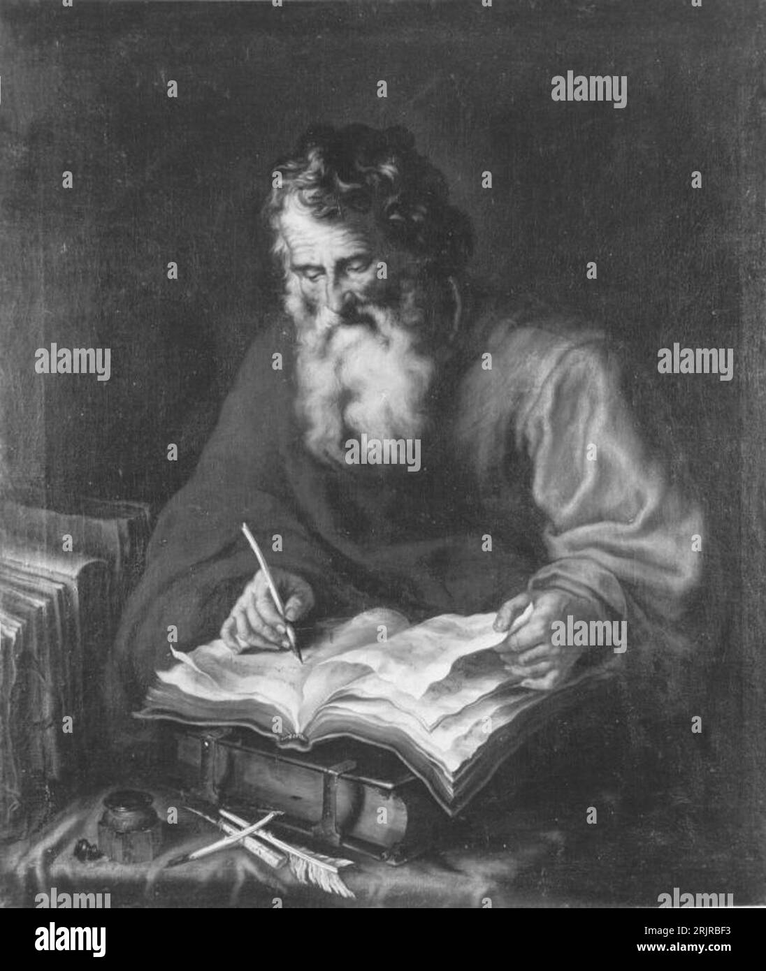 Writing philosopher circa 1647 by Joachim von Sandrart Stock Photo - Alamy