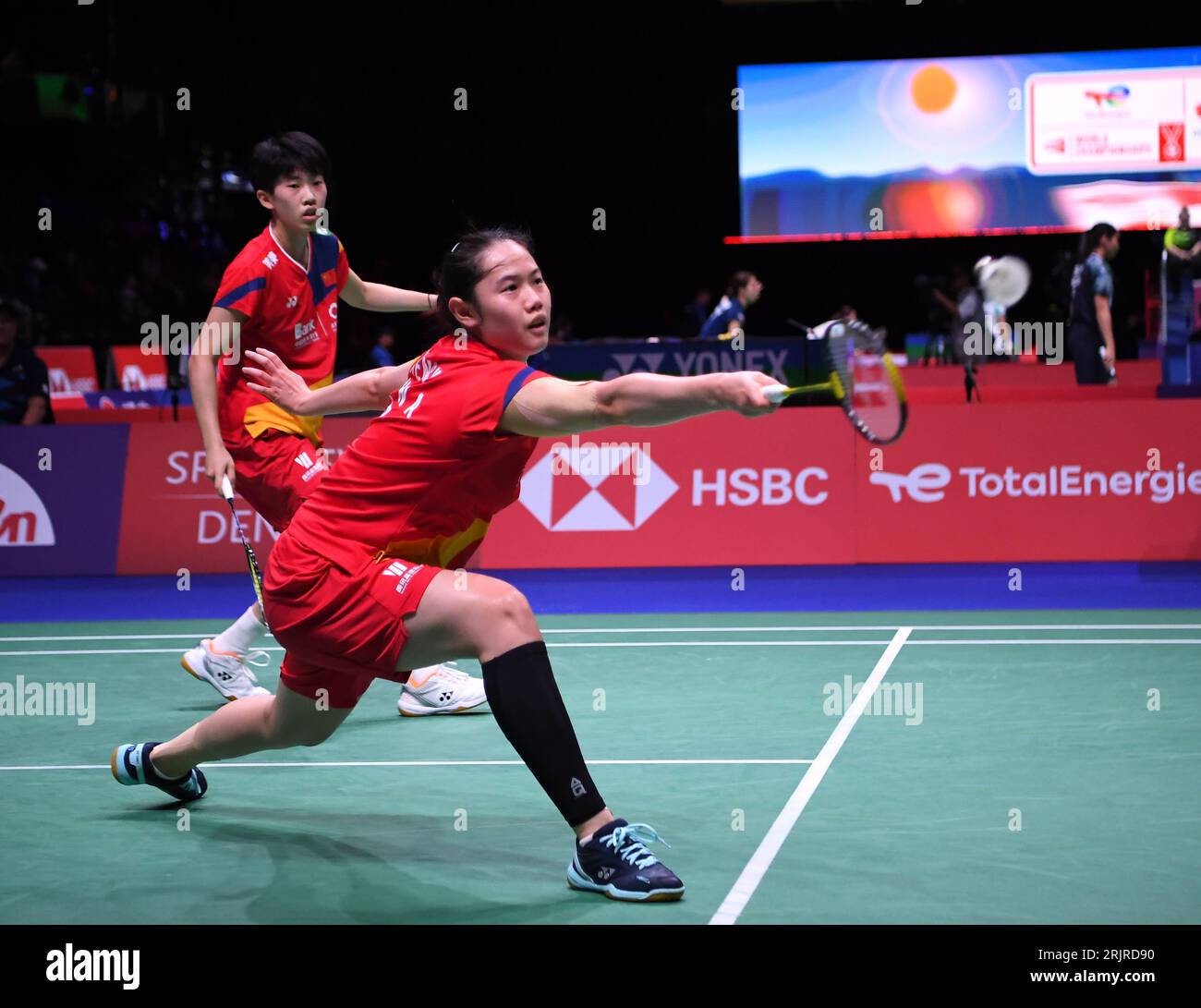 Copenhagen, Denmark. 23rd Aug, 2023. Zhang Shuxian/Zheng Yu (front) of ...