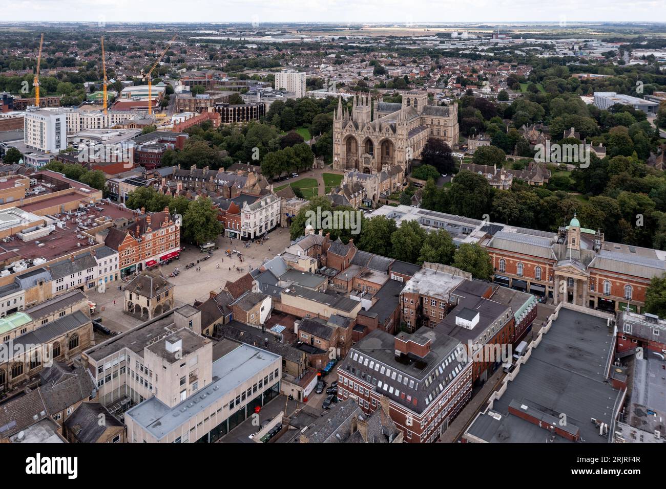 Peterborough cathedral square hi-res stock photography and images - Alamy