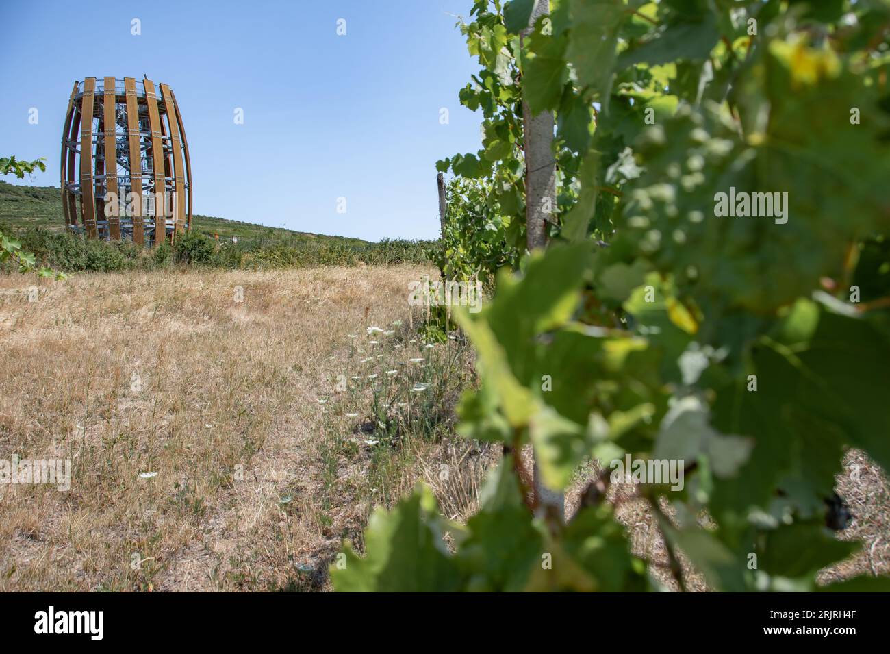 The Observation Tower in the village of Mala Trna in the wine region of ...